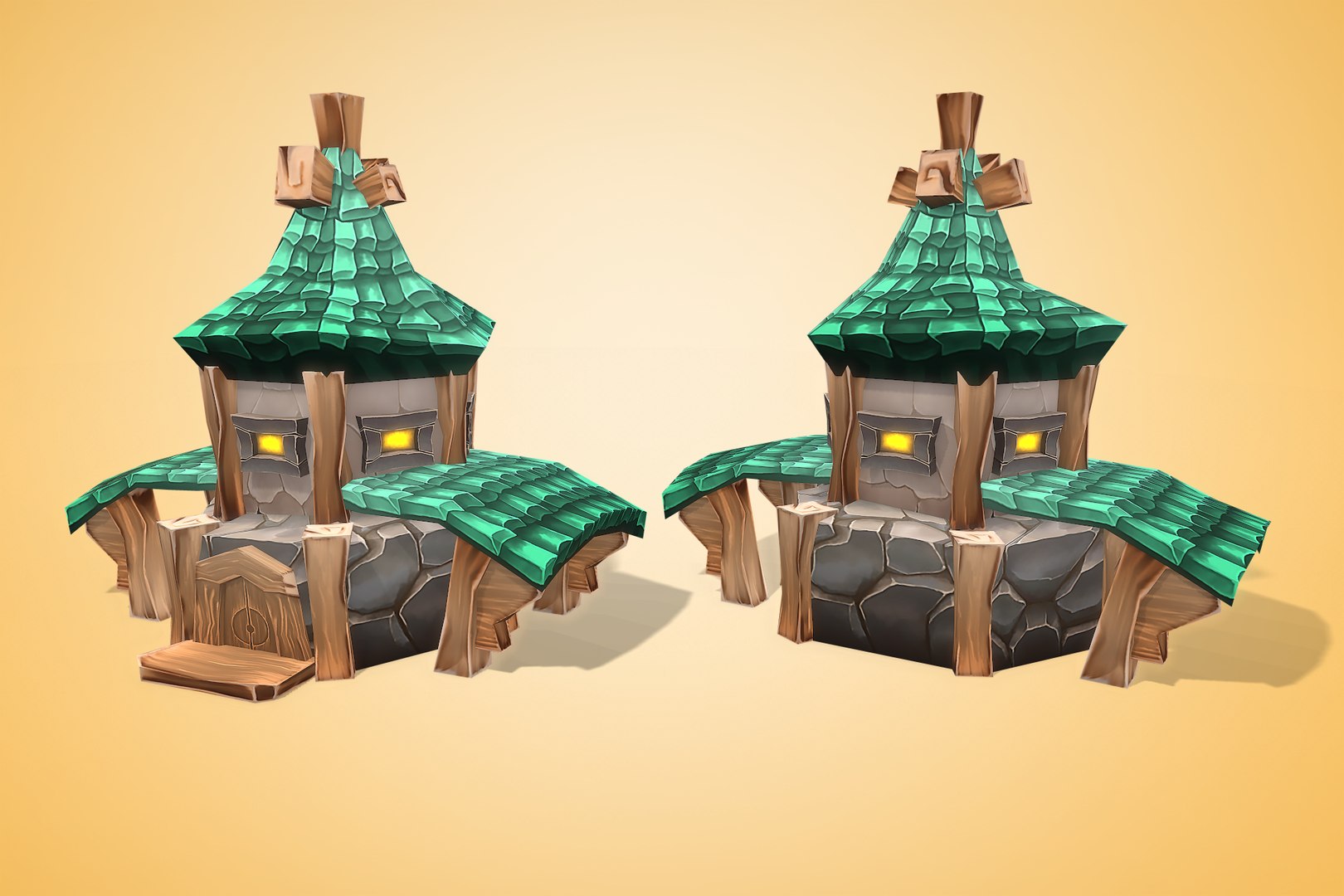 3D Dwarf RTS Fantasy Buildings - TurboSquid 1795616