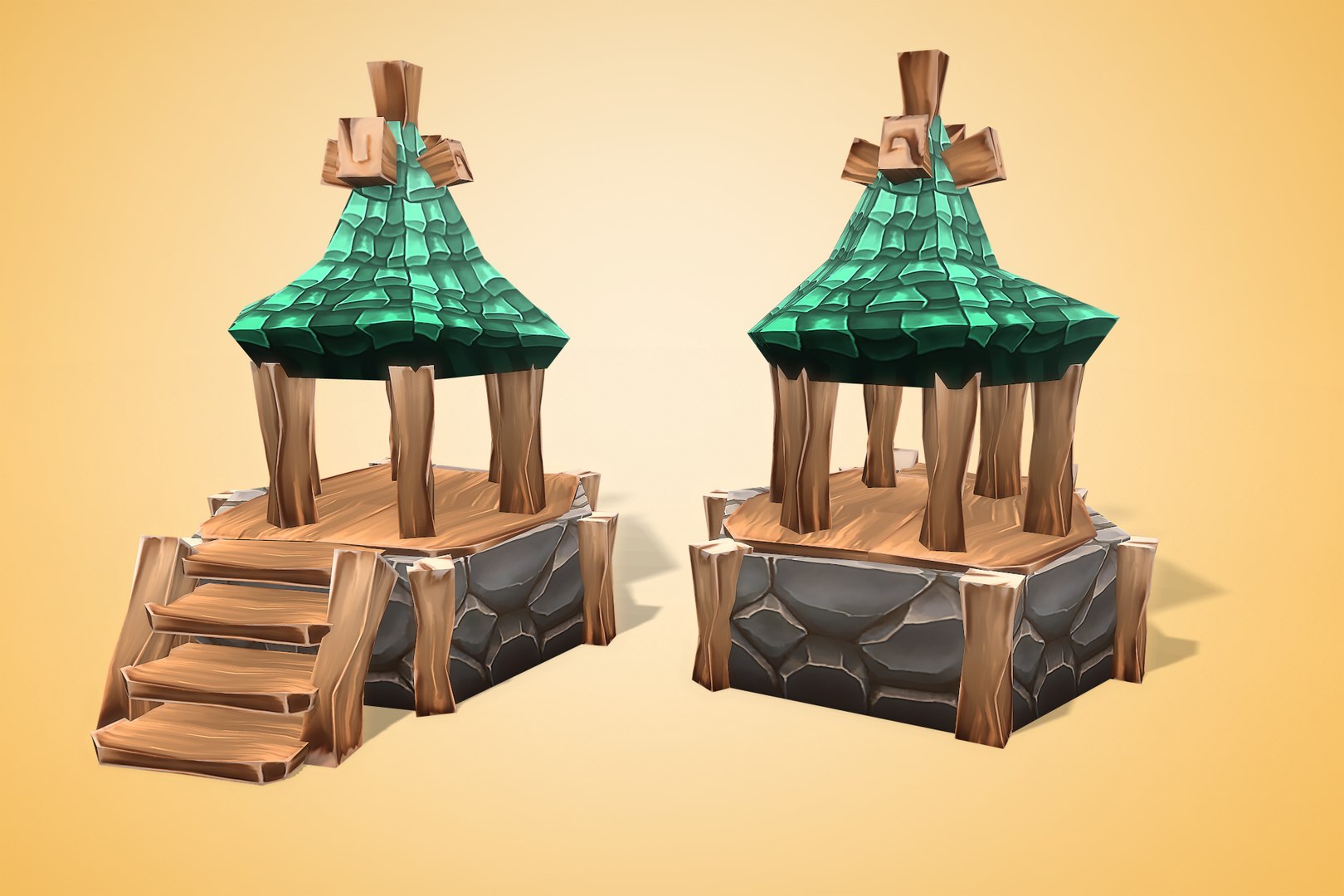 3D Dwarf RTS Fantasy Buildings - TurboSquid 1795616
