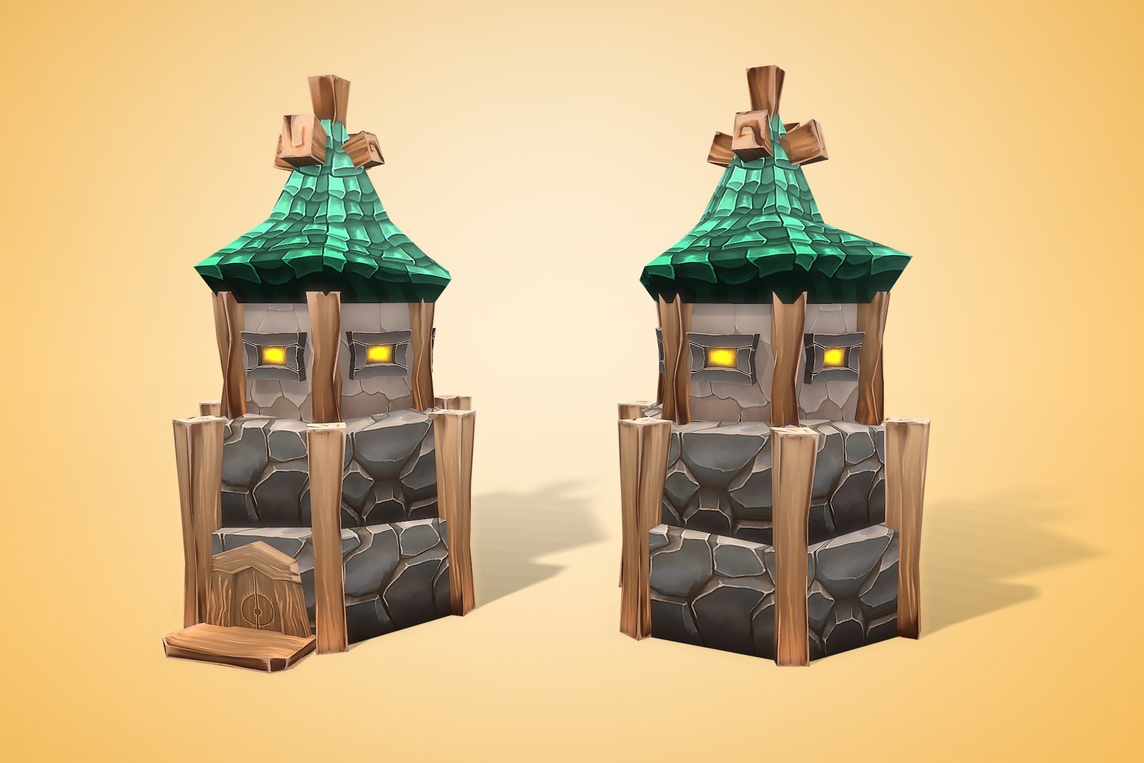 3D Dwarf RTS Fantasy Buildings - TurboSquid 1795616