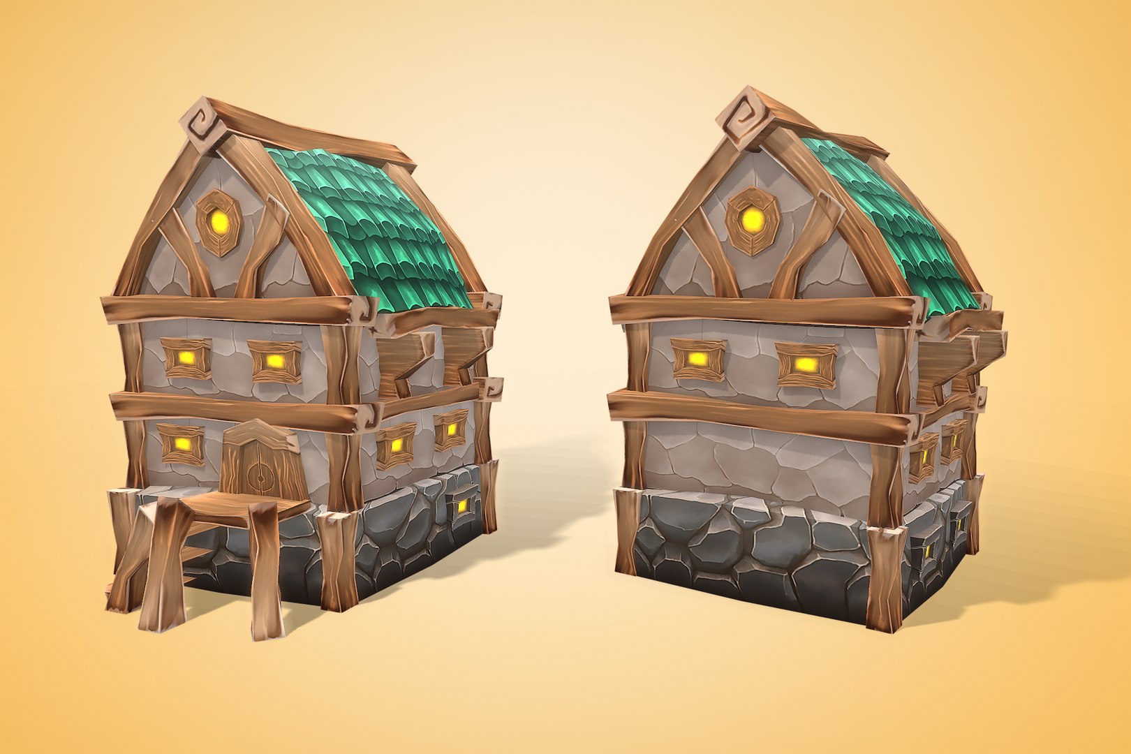 3D Dwarf RTS Fantasy Buildings - TurboSquid 1795616