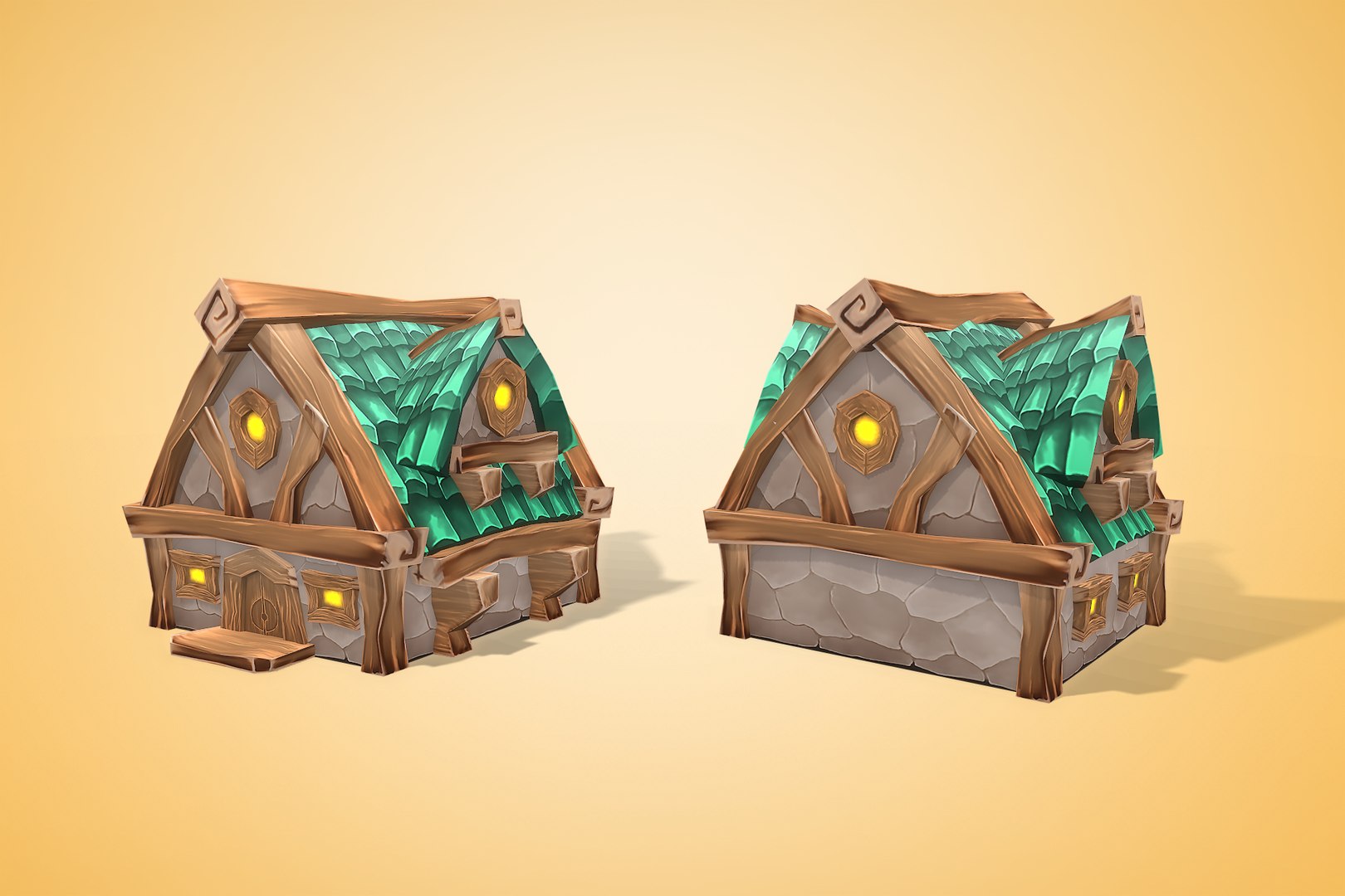3D Dwarf RTS Fantasy Buildings - TurboSquid 1795616