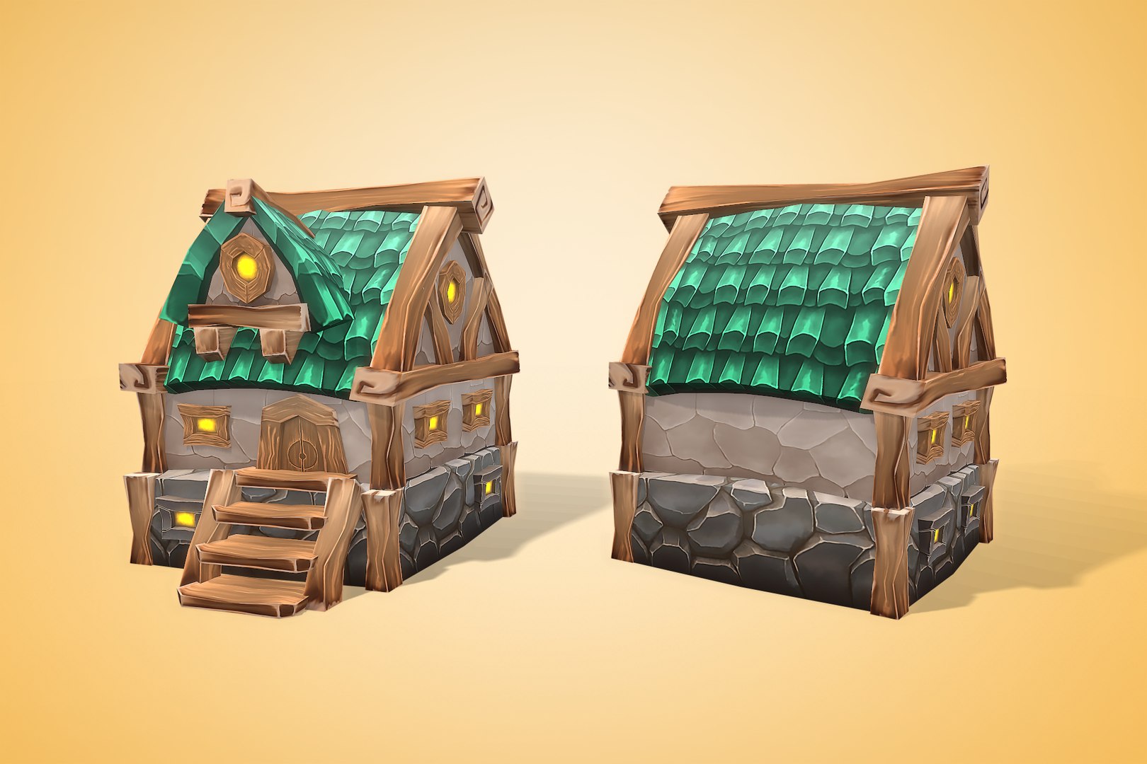 3D Dwarf RTS Fantasy Buildings - TurboSquid 1795616