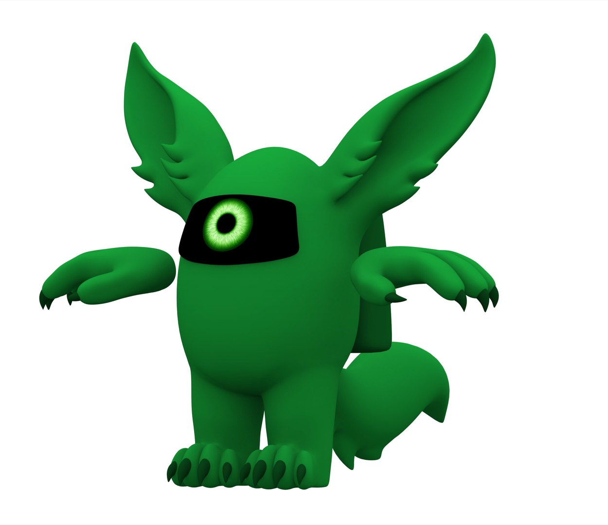 Green Werewolf 3D - TurboSquid 1631274