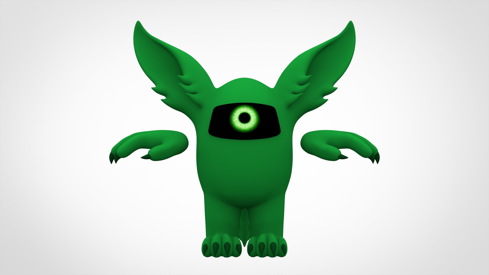Green Werewolf 3D - TurboSquid 1631274