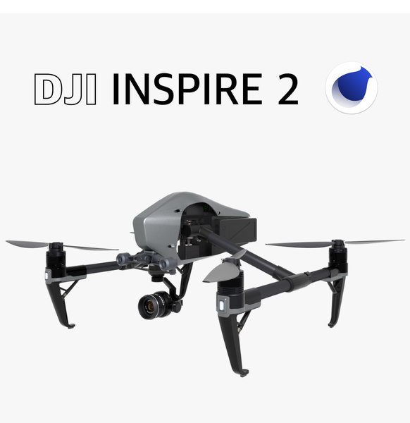 DJI Inspire2 3D model3Dモデル - TurboSquid 2104651
