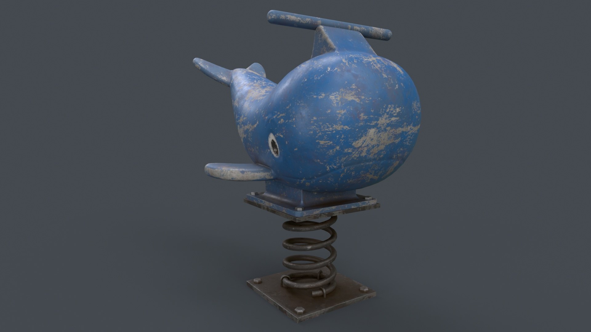 3D PBR Outdoor Spring Swing Playground Toy B Model - TurboSquid 2077300