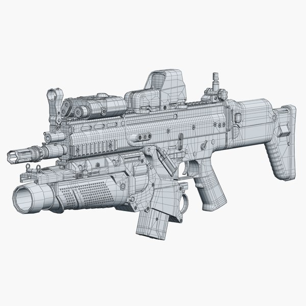 3ds combat assault rifle fn scar
