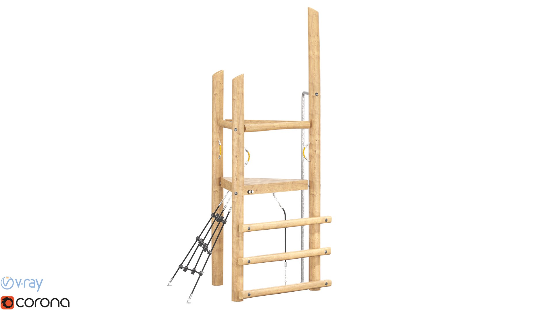 Robina Play System Tower And Net 3D Model - TurboSquid 1836975