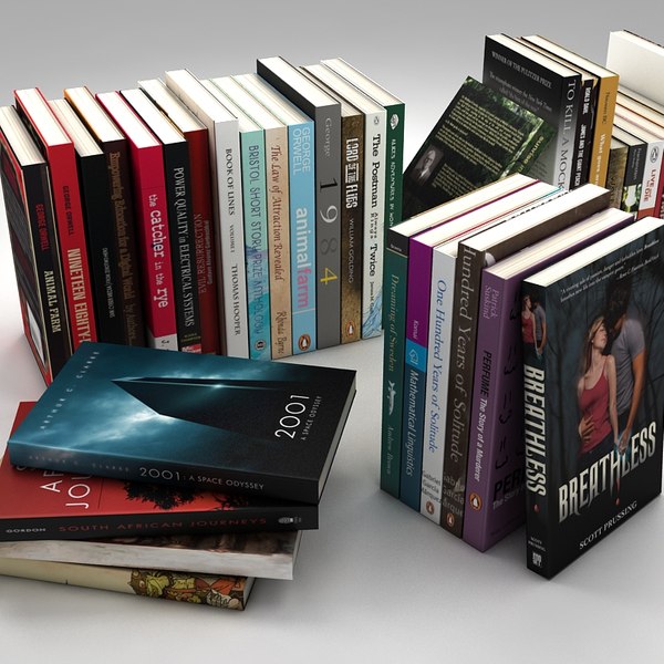 3d books interior design