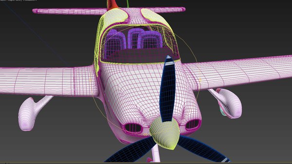 3d sport aircraft private model