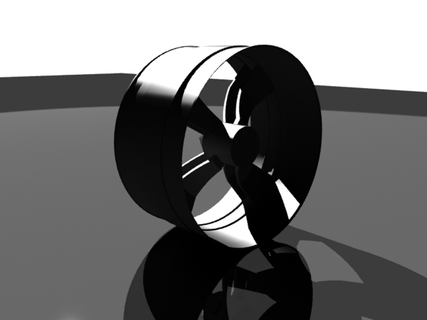 Free Hot Rod Wheel 3d Model