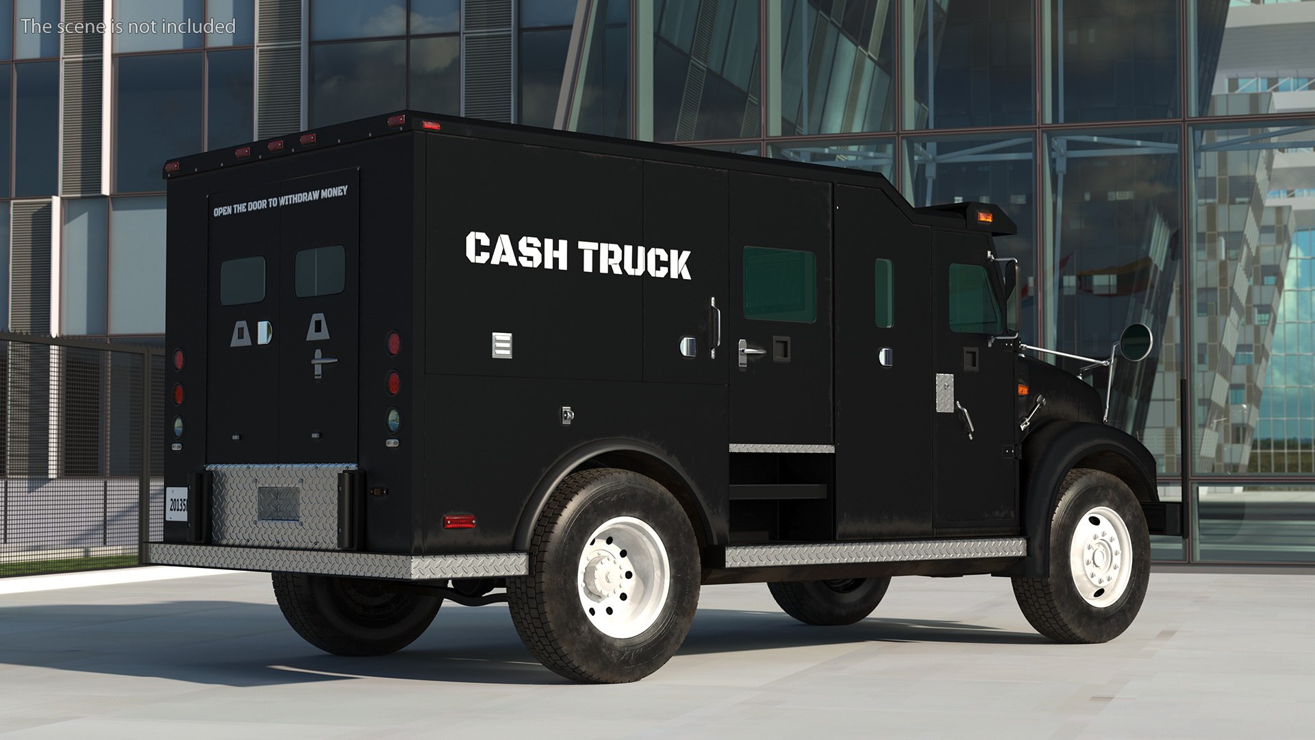 3D Armored Cash Transport Car Black model - TurboSquid 1940396