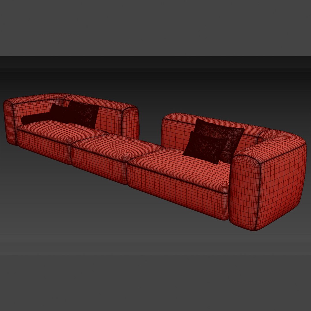Clara Sofa Baxter 3D Model - TurboSquid 2111383