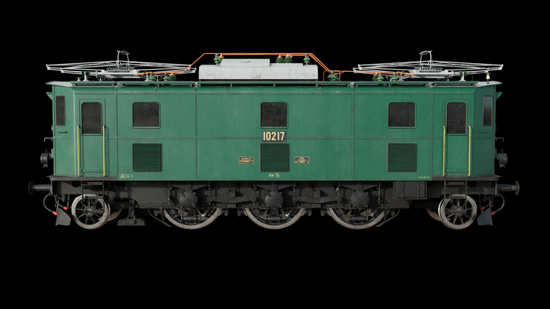 3D Swiss Electric Locomotive SBB AE 3 5 - TurboSquid 2189821