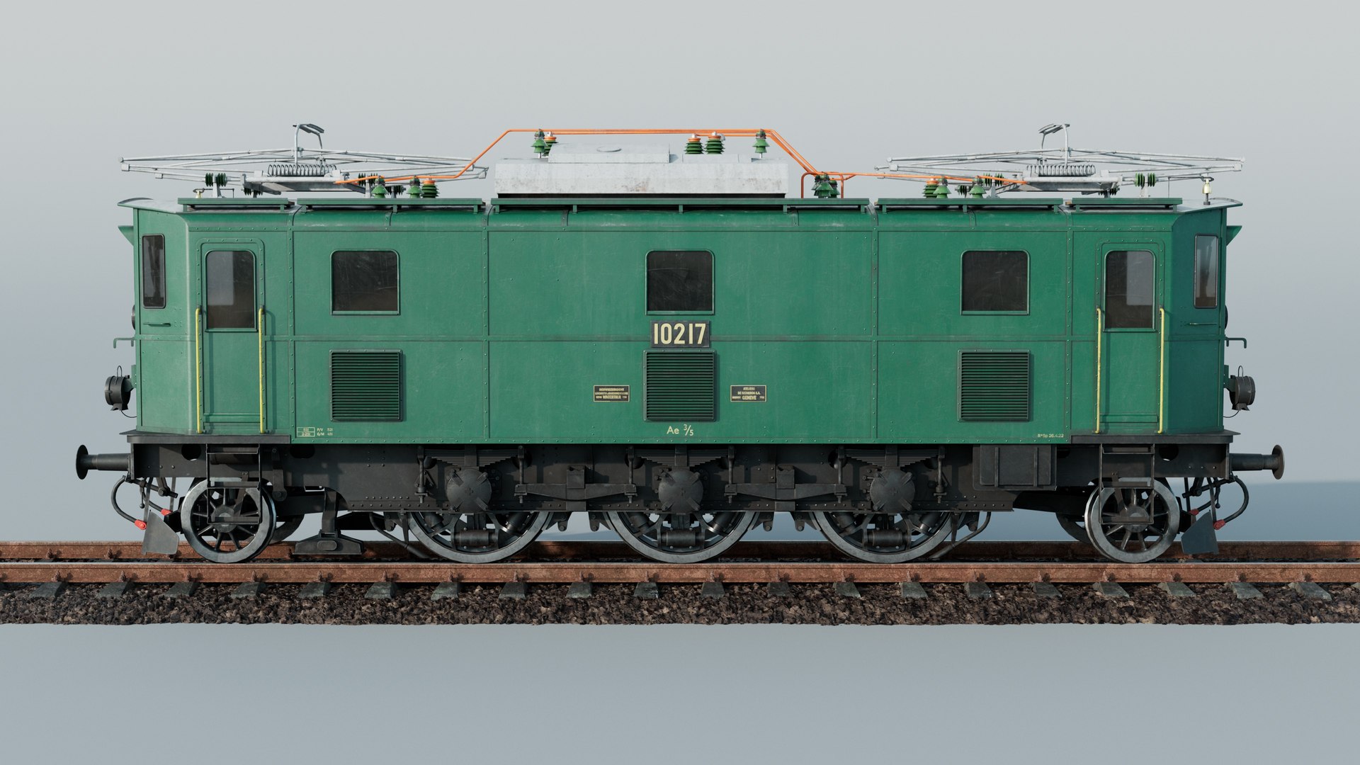 3D Swiss Electric Locomotive SBB AE 3 5 - TurboSquid 2189821