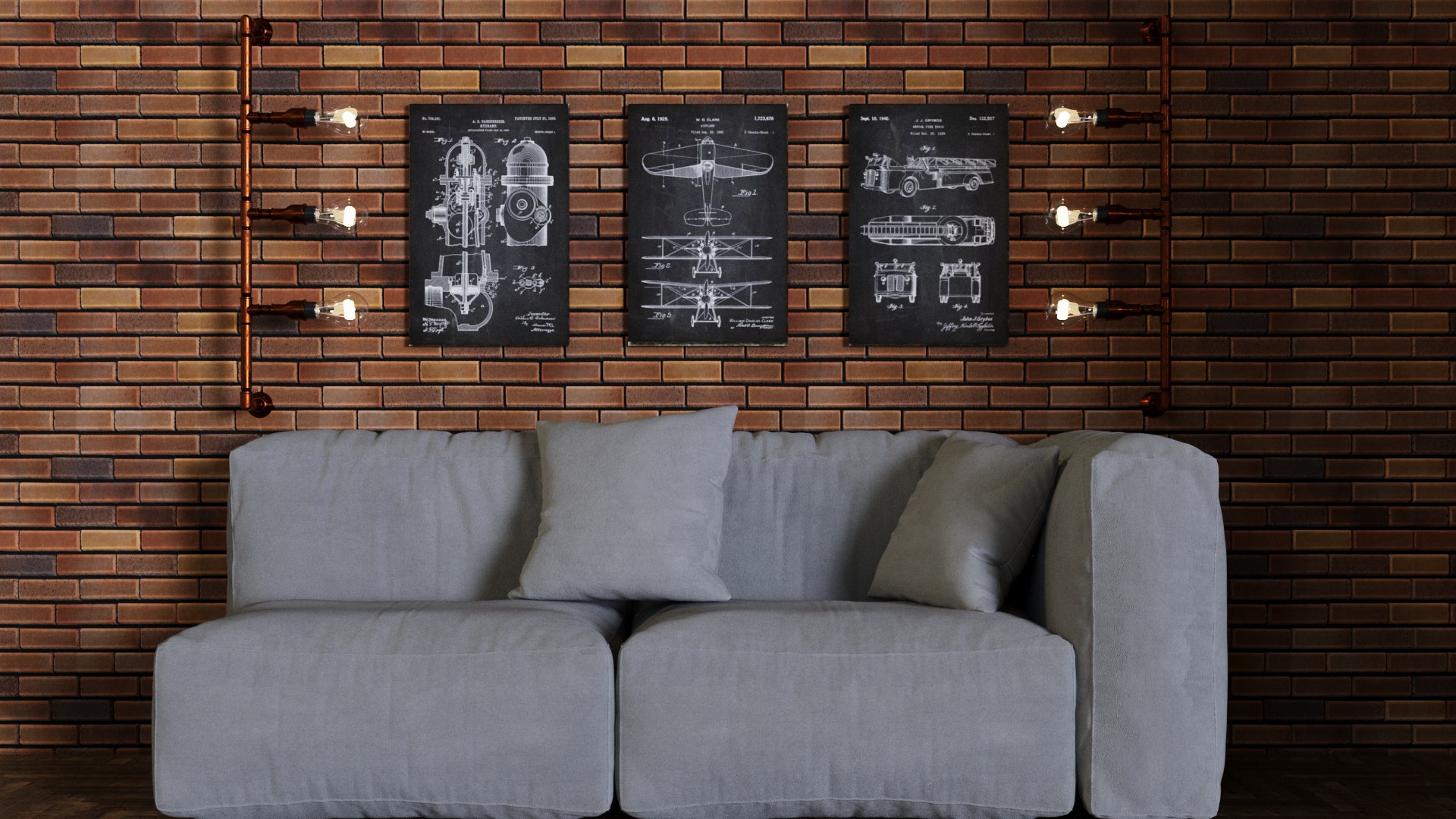 Wall Light Scen Max Model - TurboSquid 2043181