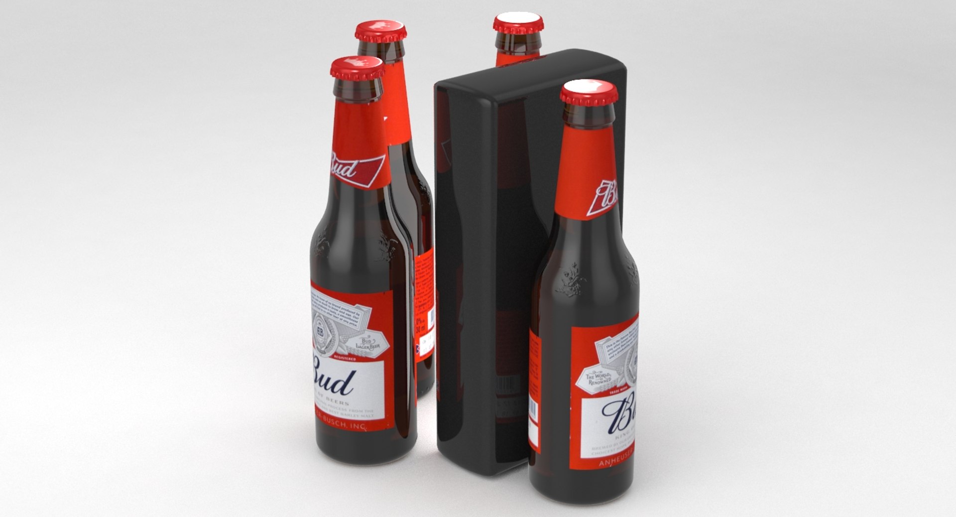3D Model Beer Budweiser Bud - TurboSquid 1224851