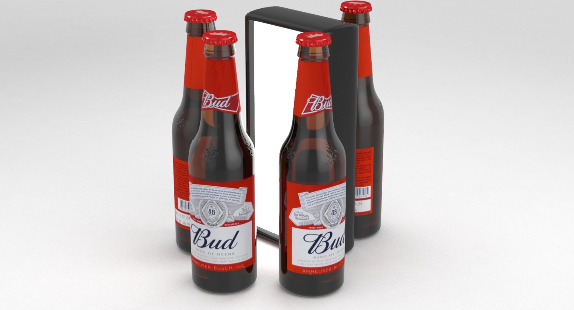 3D Model Beer Budweiser Bud - TurboSquid 1224851