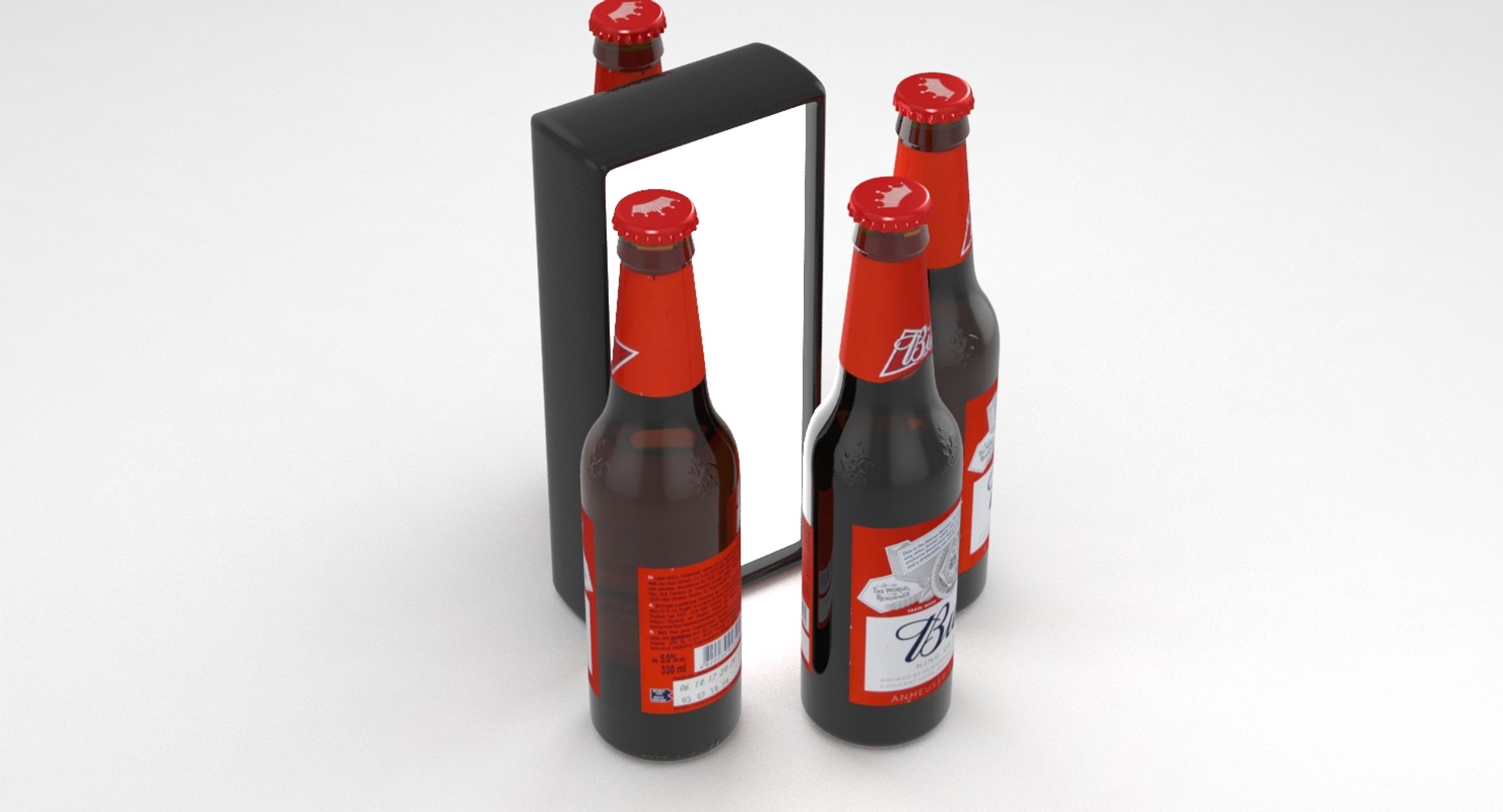 3D Model Beer Budweiser Bud - TurboSquid 1224851