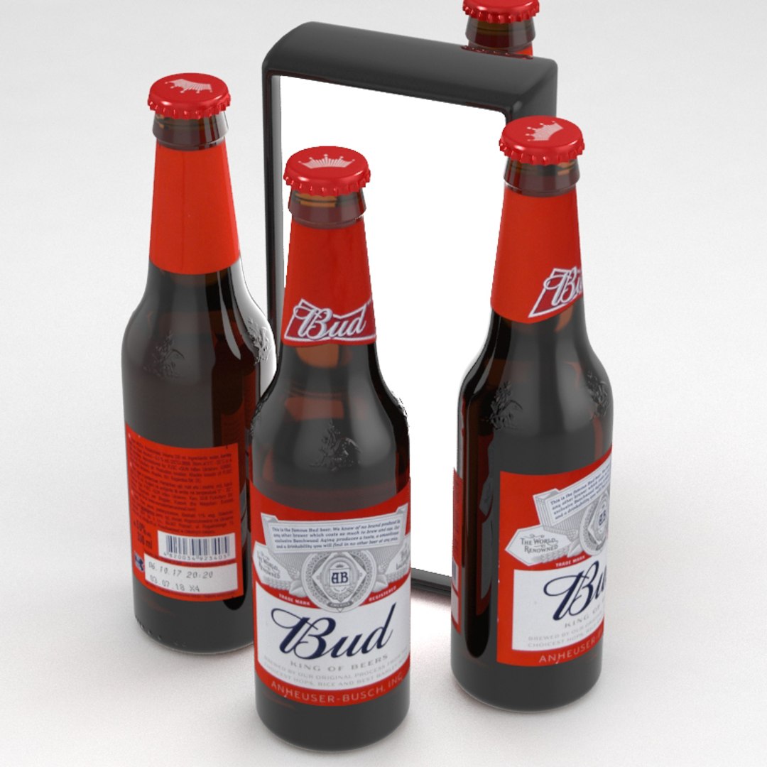 3D model beer budweiser bud - TurboSquid 1224851