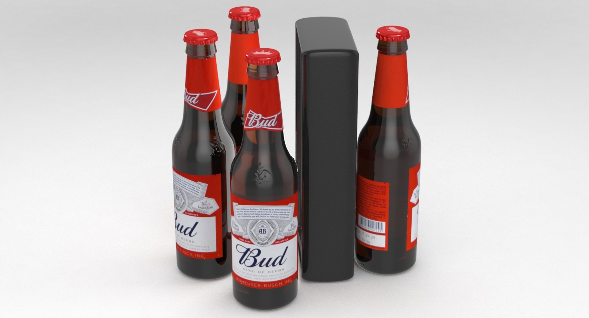 3D Model Beer Budweiser Bud - TurboSquid 1224851