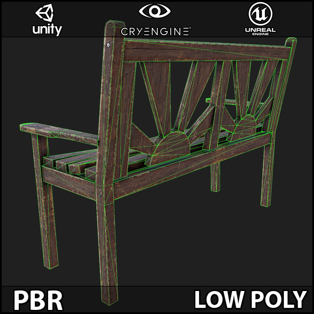 Old bench 3D model - TurboSquid 1173182