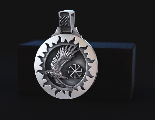 Pendant amulet eagle 3D - TurboSquid 1565975
