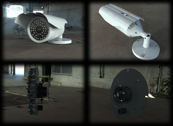 3d model cctv camera