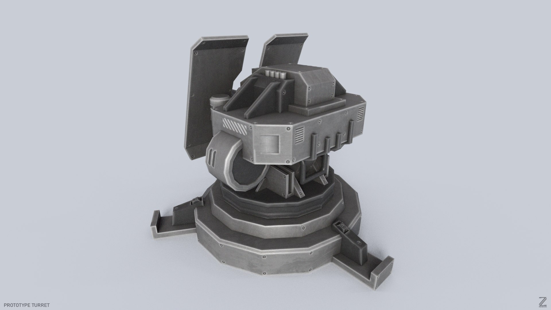 Prototype Turret 3D Model - TurboSquid 2392513
