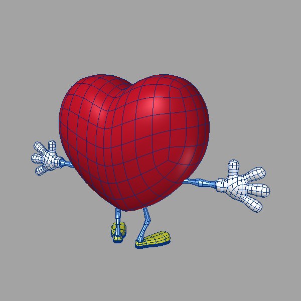 cool cartoon heart max