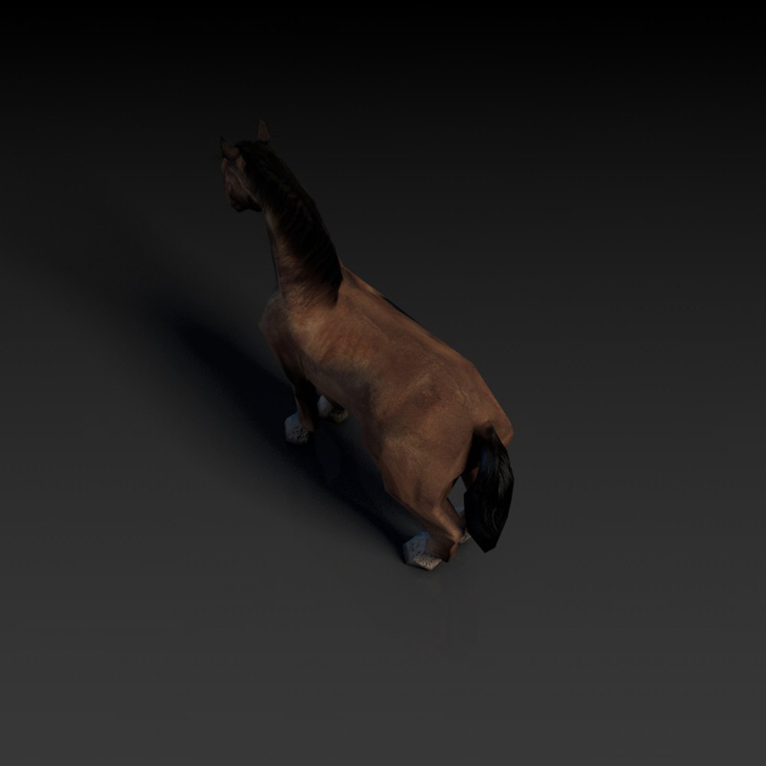 3d Model Horse Draft