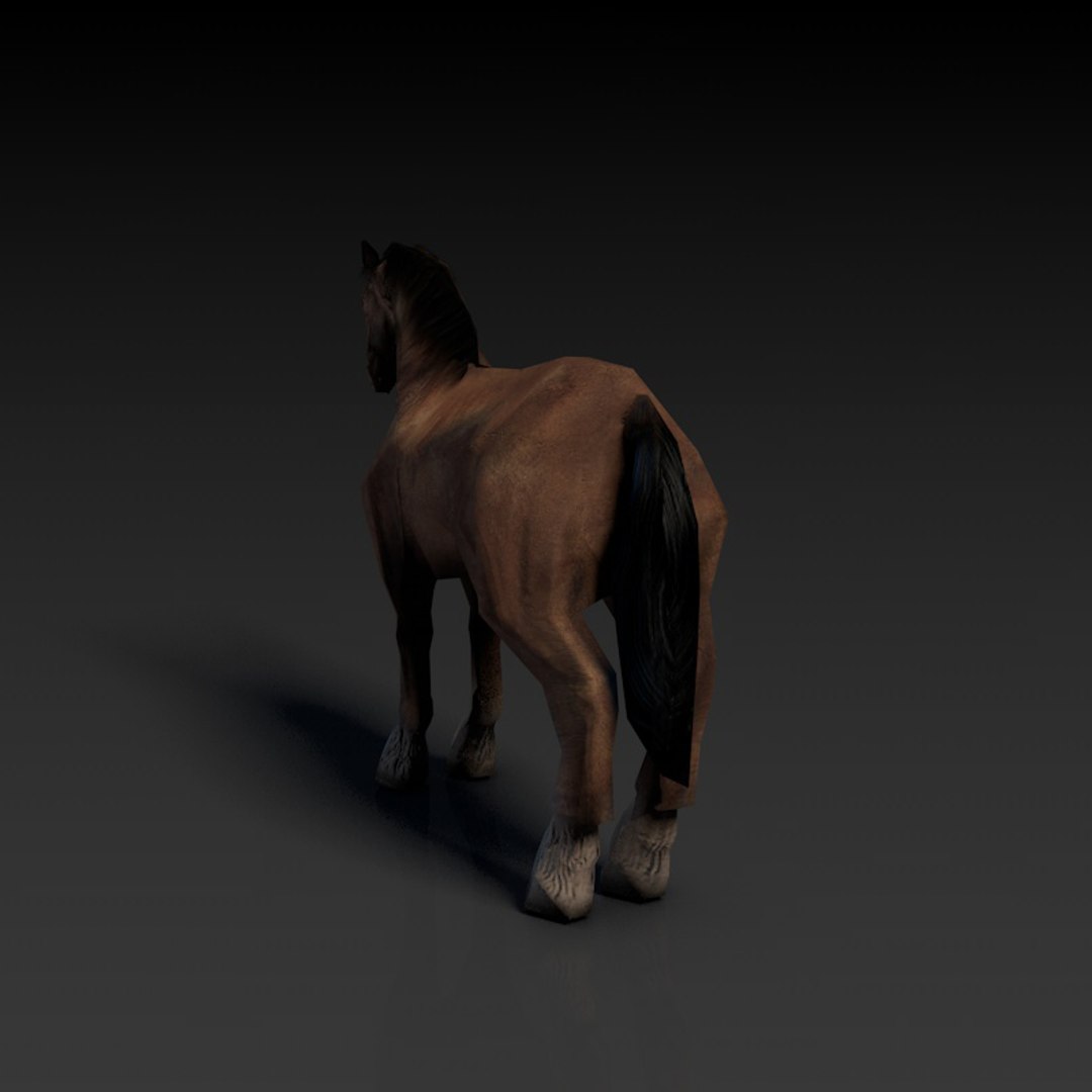 3d Model Horse Draft