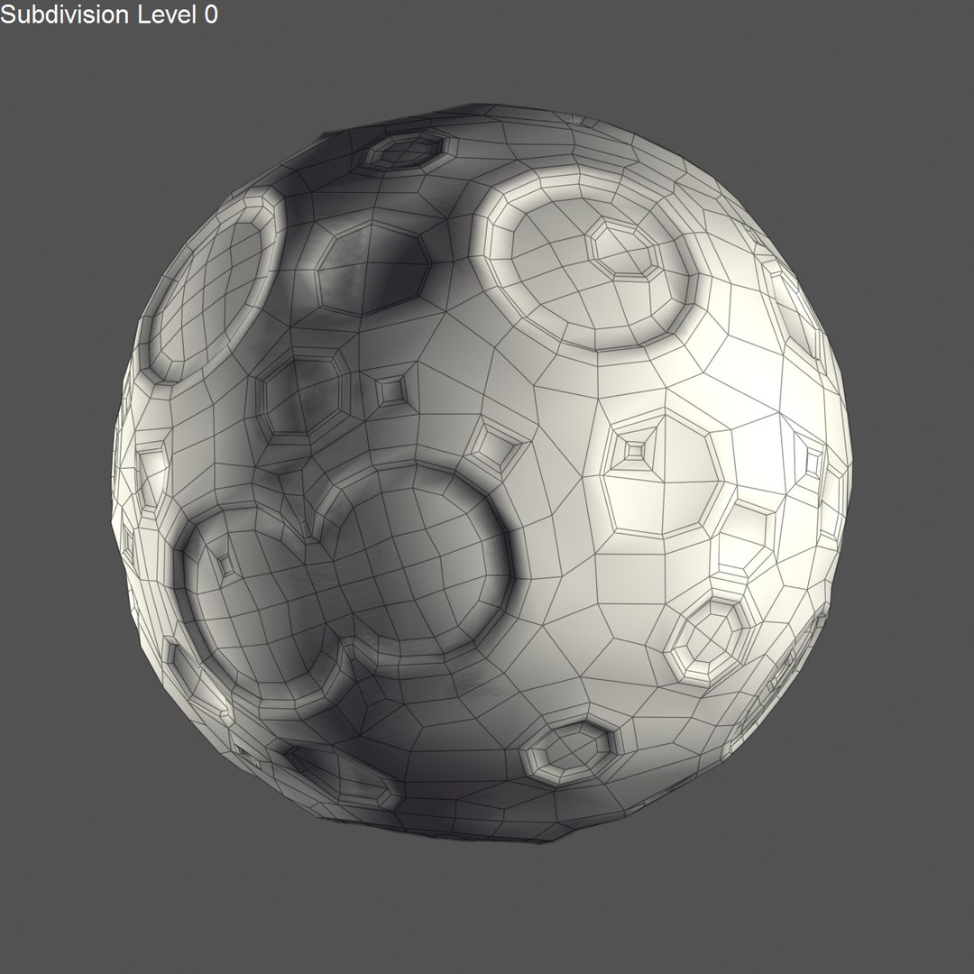 3ds max cartoon moon