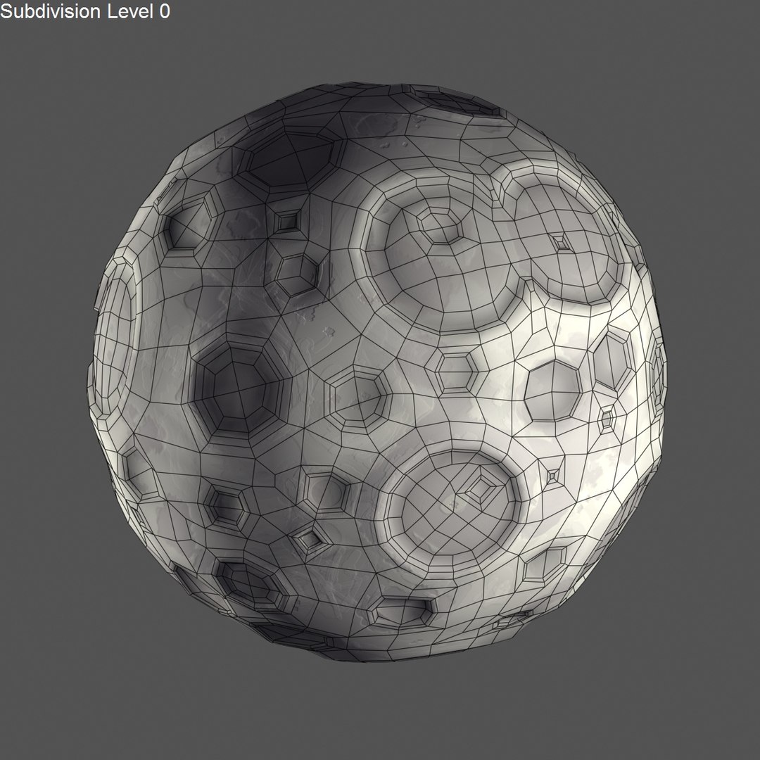 3ds max cartoon moon