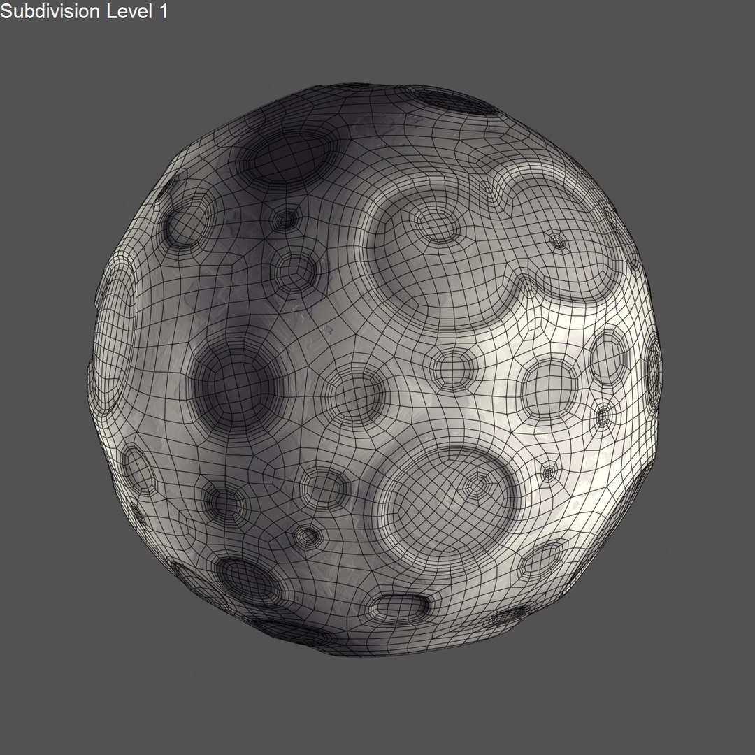 3ds max cartoon moon