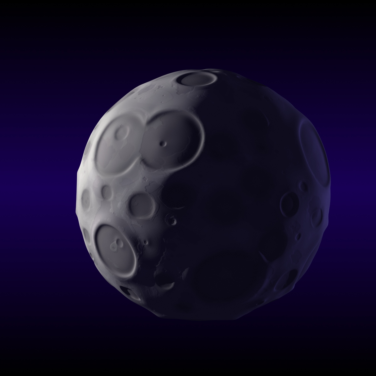 3ds max cartoon moon