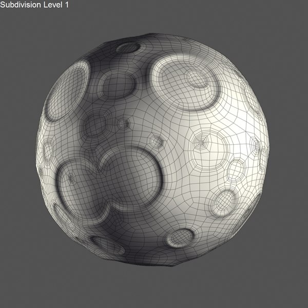 3ds max cartoon moon