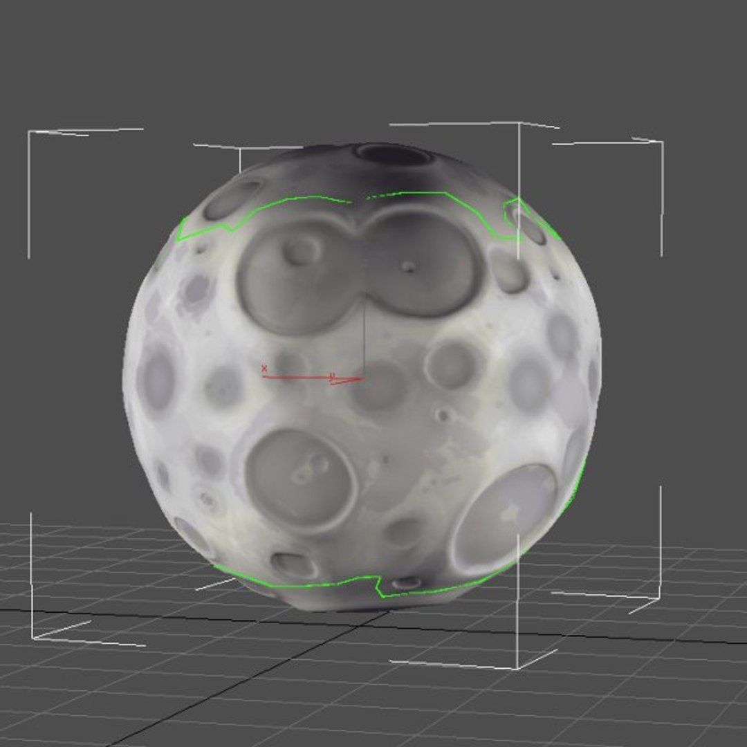 3ds max cartoon moon