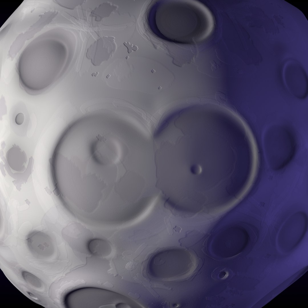 3ds max cartoon moon