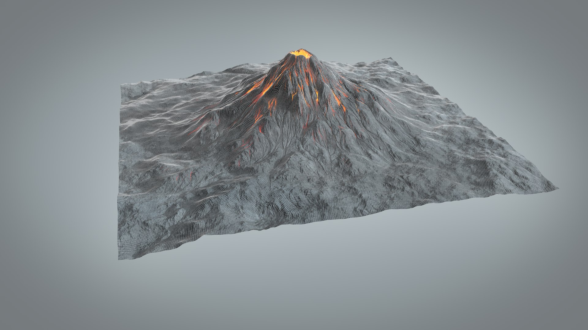 Volcano 3D Model - TurboSquid 1801647