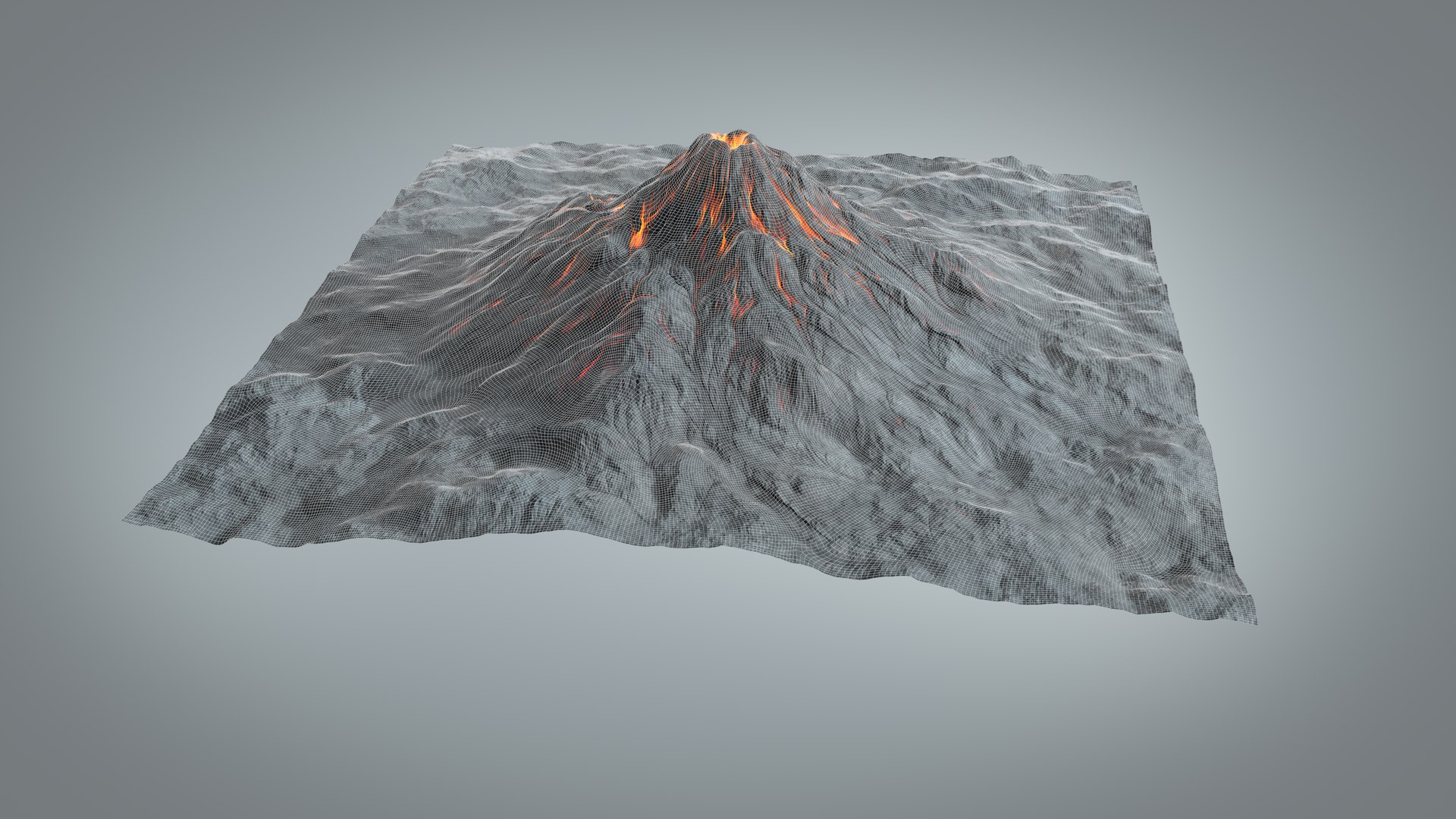 Volcano 3D Model - TurboSquid 1801647