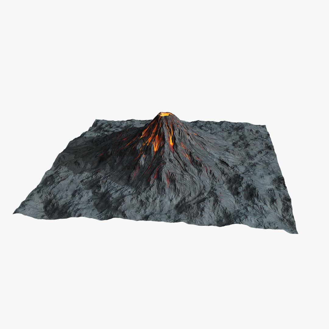 Volcano 3D model - TurboSquid 1801647