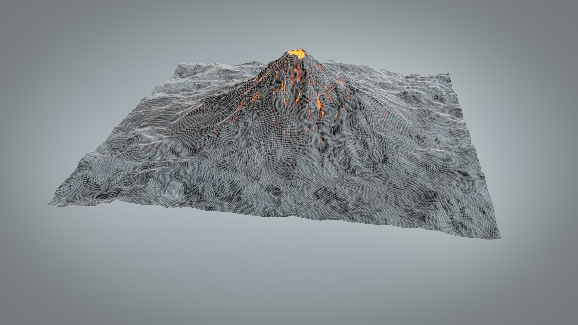 Volcano 3D Model - TurboSquid 1801647