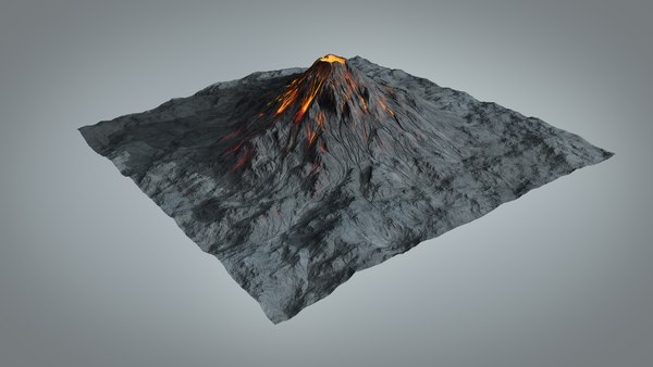 Volcano 3D model - TurboSquid 1801647