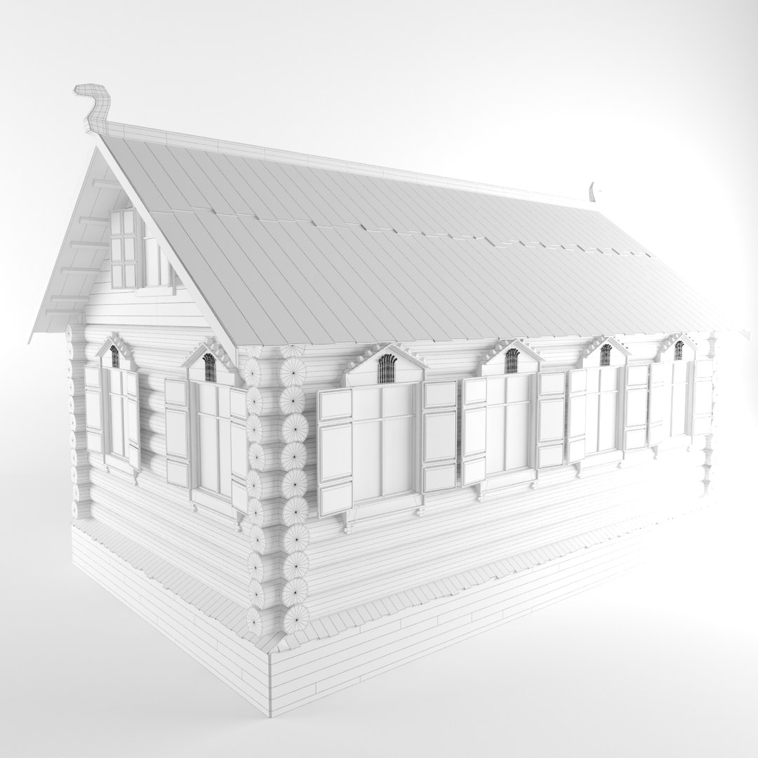 Log House 3d Model