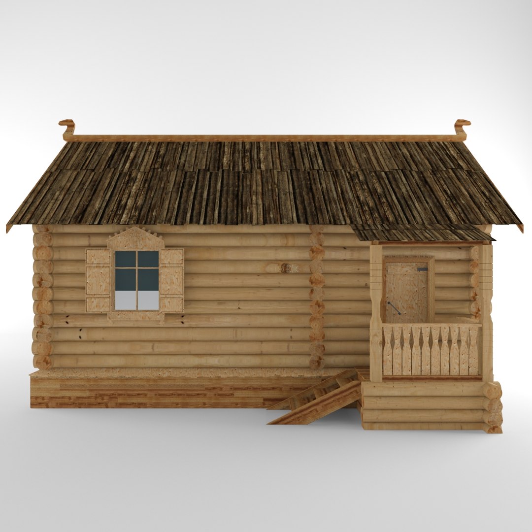 Log House 3d Model