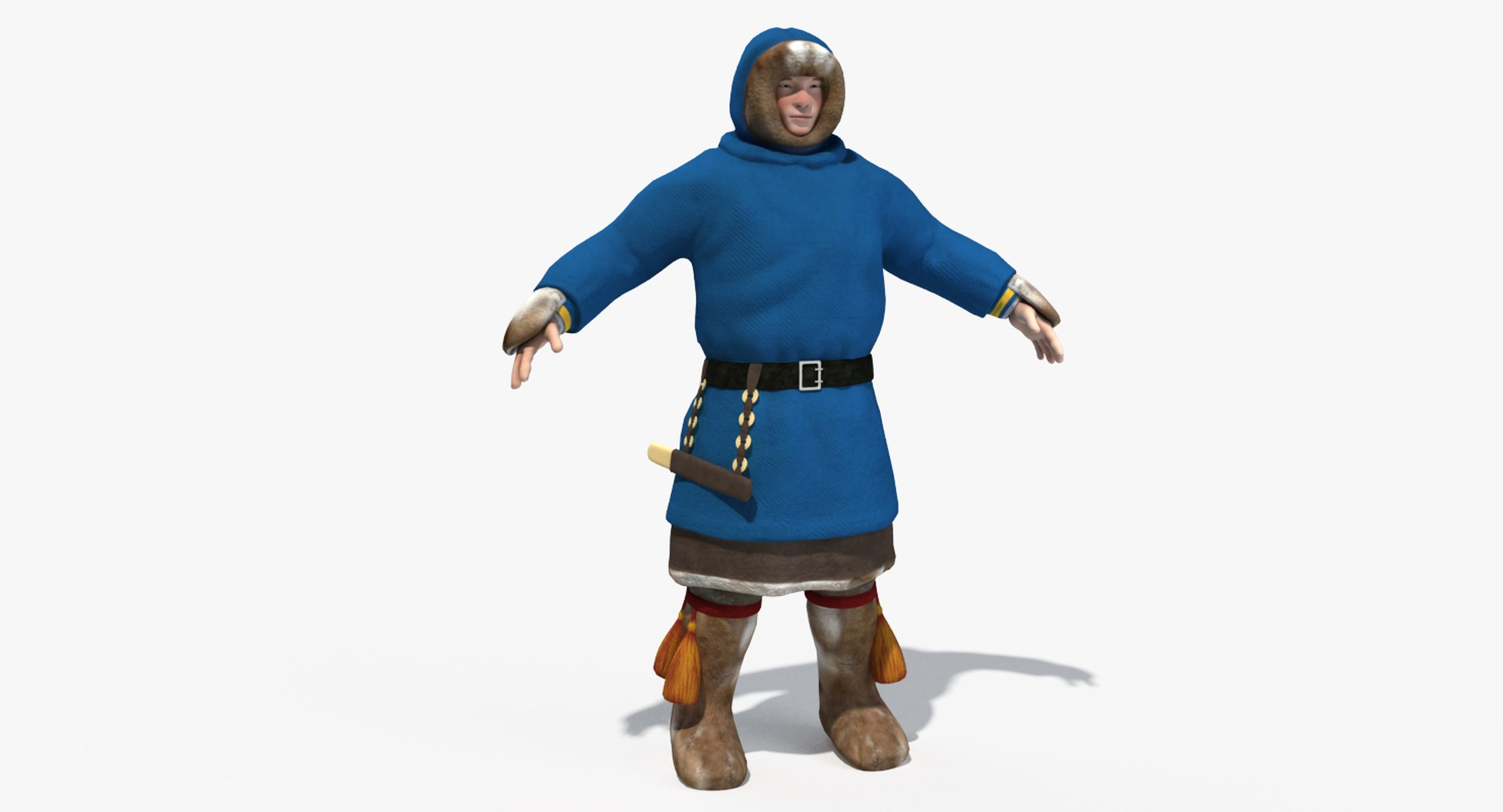3d model northern man animation rigging