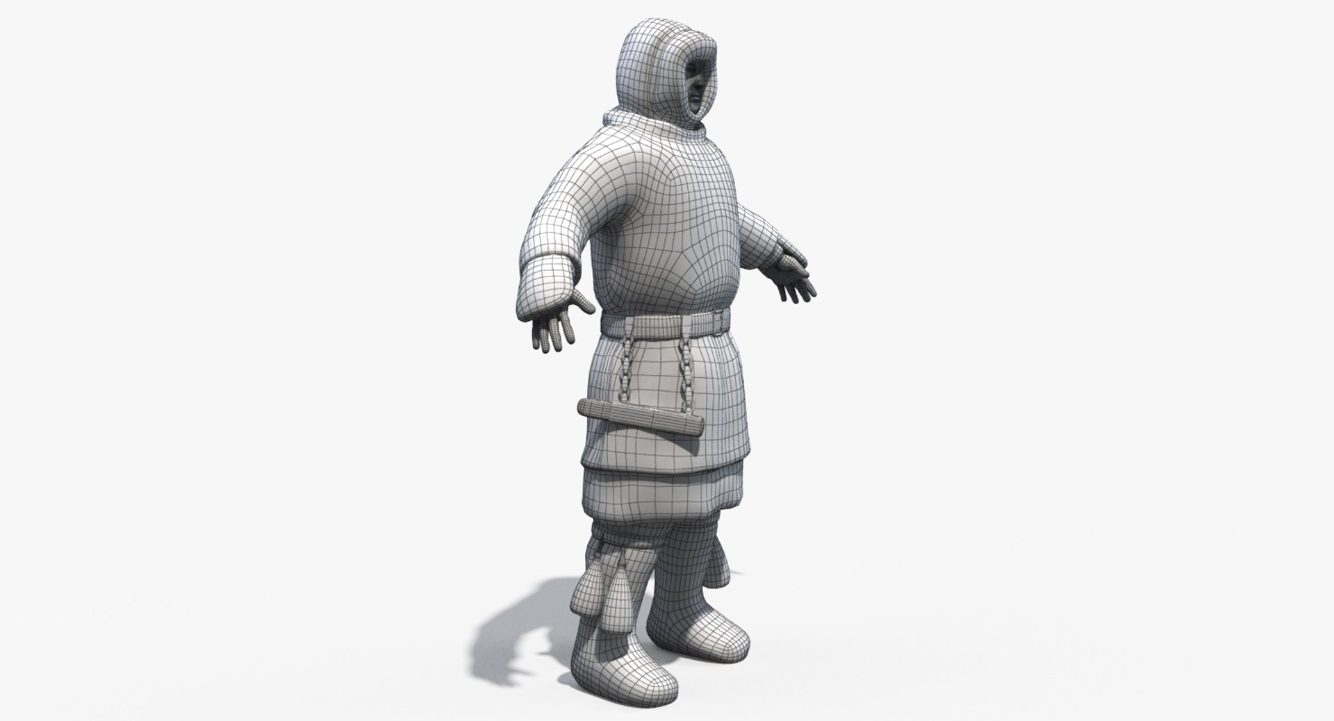 3d model northern man animation rigging