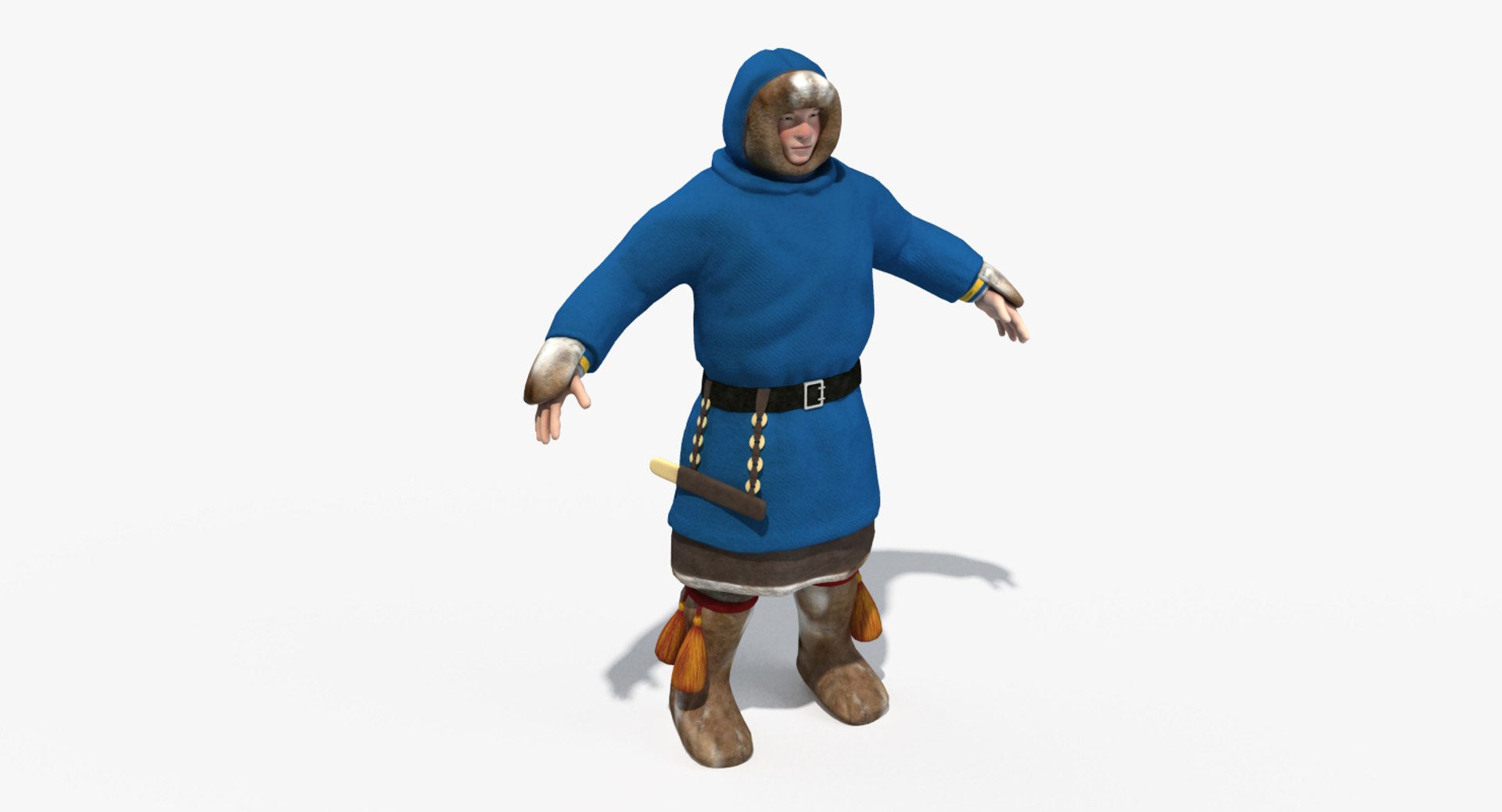 3d model northern man animation rigging