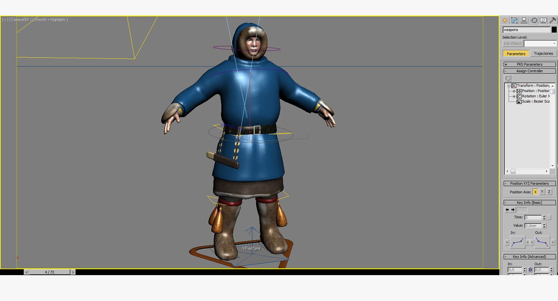 3d model northern man animation rigging